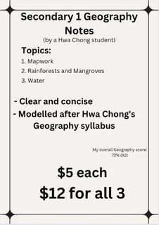 Sec 2 geography notes, Hobbies & Toys, Books & Magazines, Assessment ...
