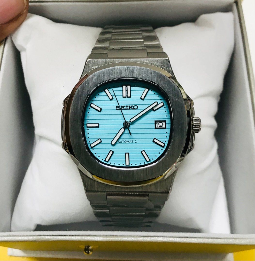Seiko Nautilus Mod Tiffany Dial, Men's Fashion, Watches & Accessories ...