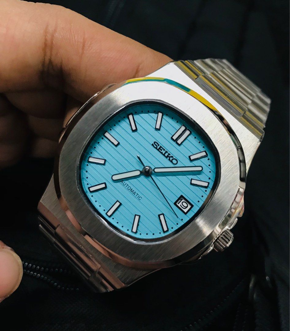 Seiko Nautilus Mod Tiffany Dial, Men's Fashion, Watches & Accessories, Watches on Carousell