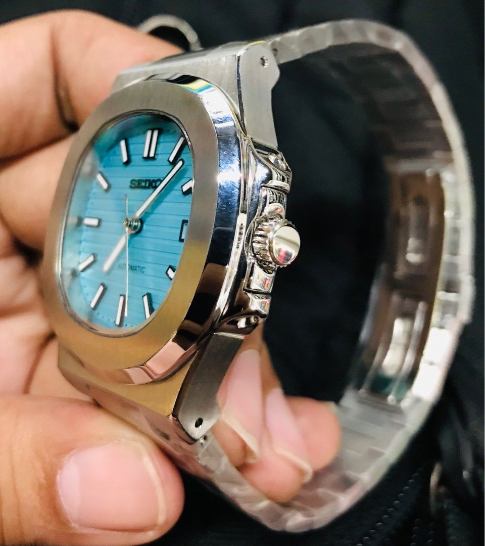Seiko Nautilus Mod Tiffany Dial, Men's Fashion, Watches & Accessories, Watches on Carousell