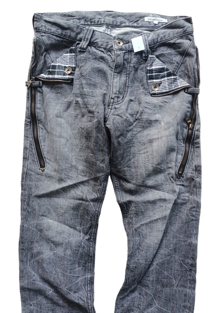 SEMANTIC DESIGN, Men's Fashion, Bottoms, Jeans on Carousell
