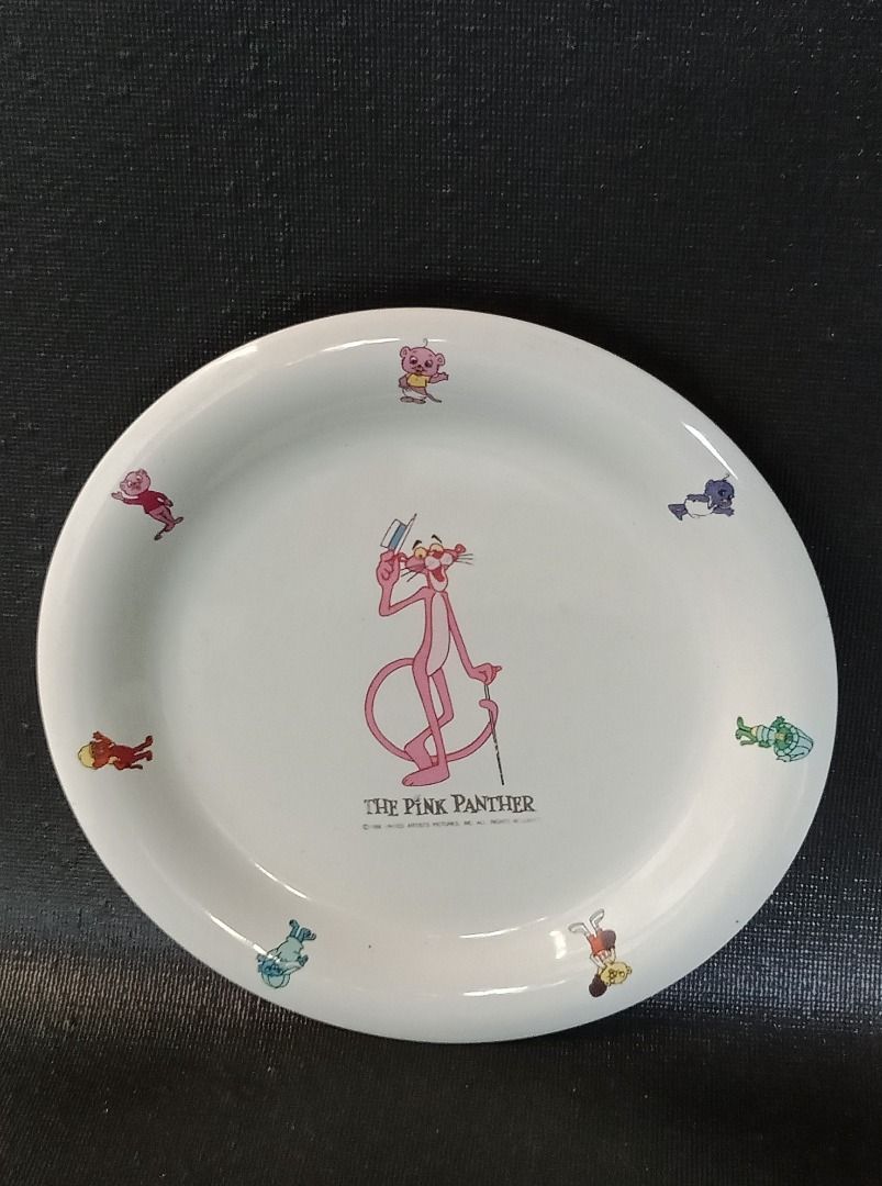 Set of 3 The Pink Panther Small Plates by The Chiba Kogyo Bank Japan ...