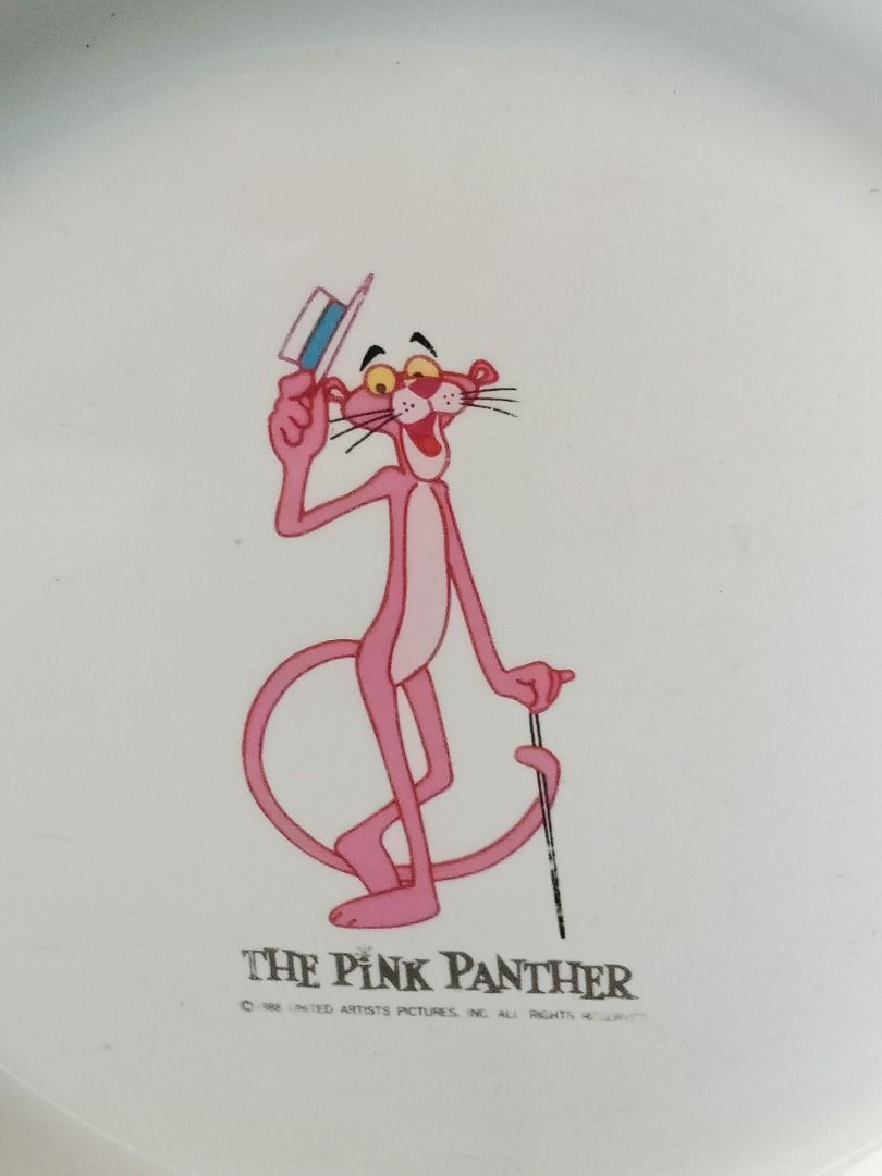 Set of 3 The Pink Panther Small Plates by The Chiba Kogyo Bank Japan ...
