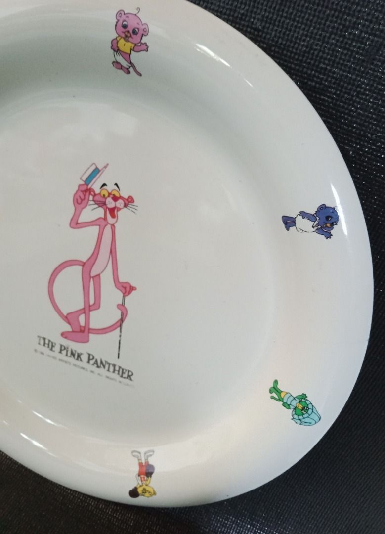 Set of 3 The Pink Panther Small Plates by The Chiba Kogyo Bank Japan ...