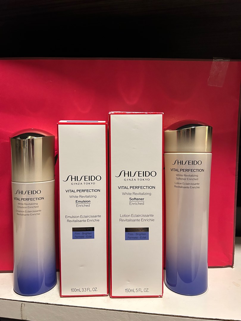 Shiseido VITAL PERFECTION White Revitalizing Softener + Emulsion ...