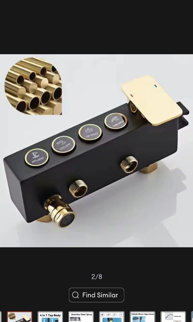 Shower set button type, Furniture & Home Living, Bathroom & Kitchen ...