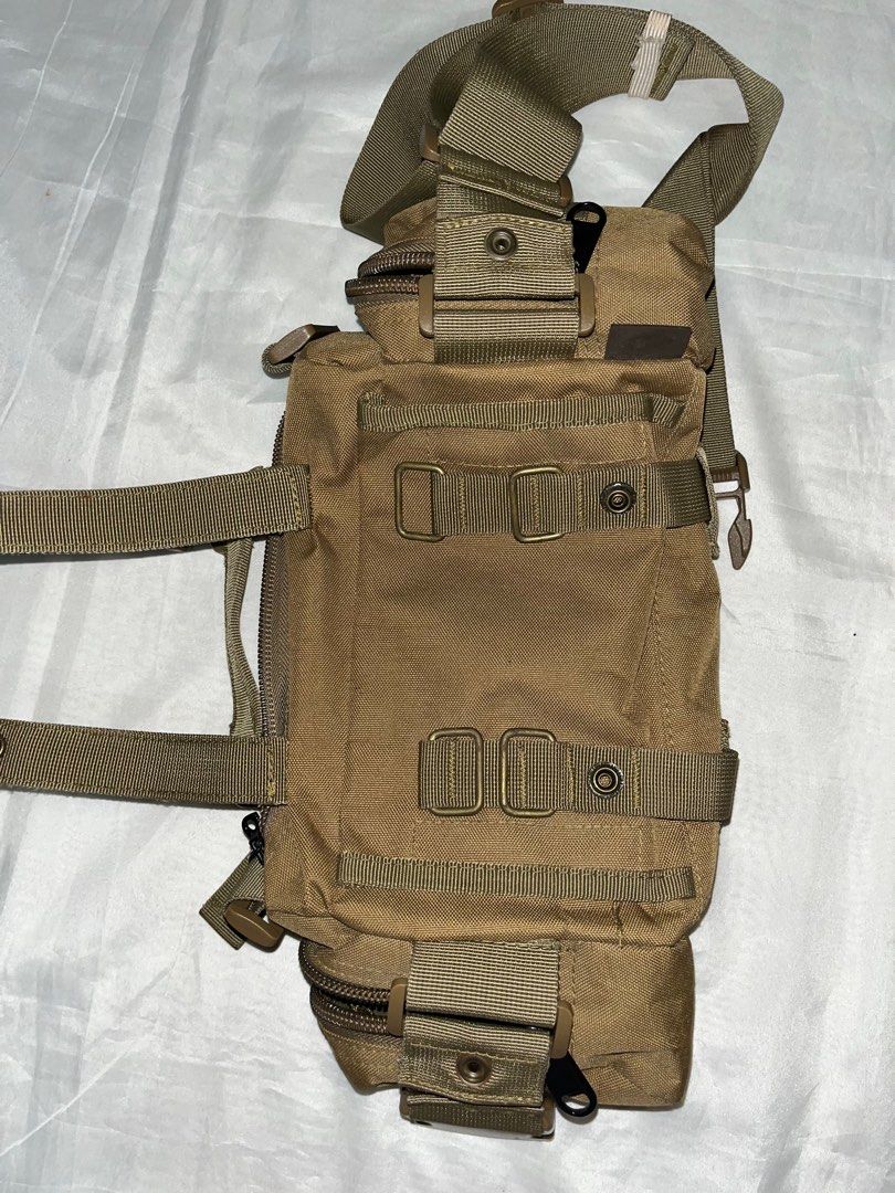 Silver Knight Tactical Gear BeltBag ChestBag, Men's Fashion, Bags, Belt ...