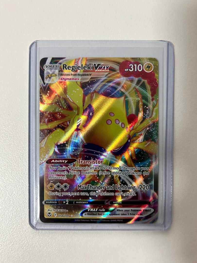 (Silver Tempest) Regieleki VMAX - 058/195 - Ultra Rare, Hobbies & Toys ...