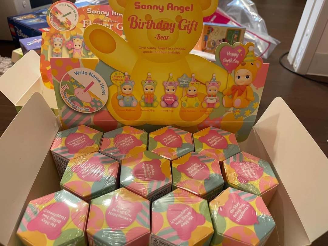 Sony angels birthday bear and flower gift, Hobbies & Toys, Toys & Games ...