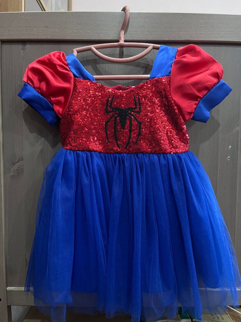 Spiderman Avengers Superheroes Birthday Halloween Party Dress Girls ...