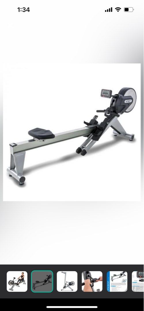 Spirit CRW800 rowing machine, Sports Equipment, Exercise & Fitness ...