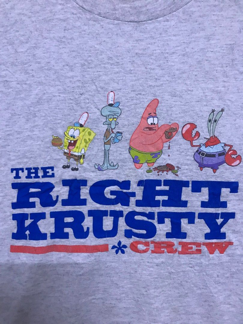 Spongebob Squarepants The Right Krusty Crew, Men's Fashion, Tops & Sets ...