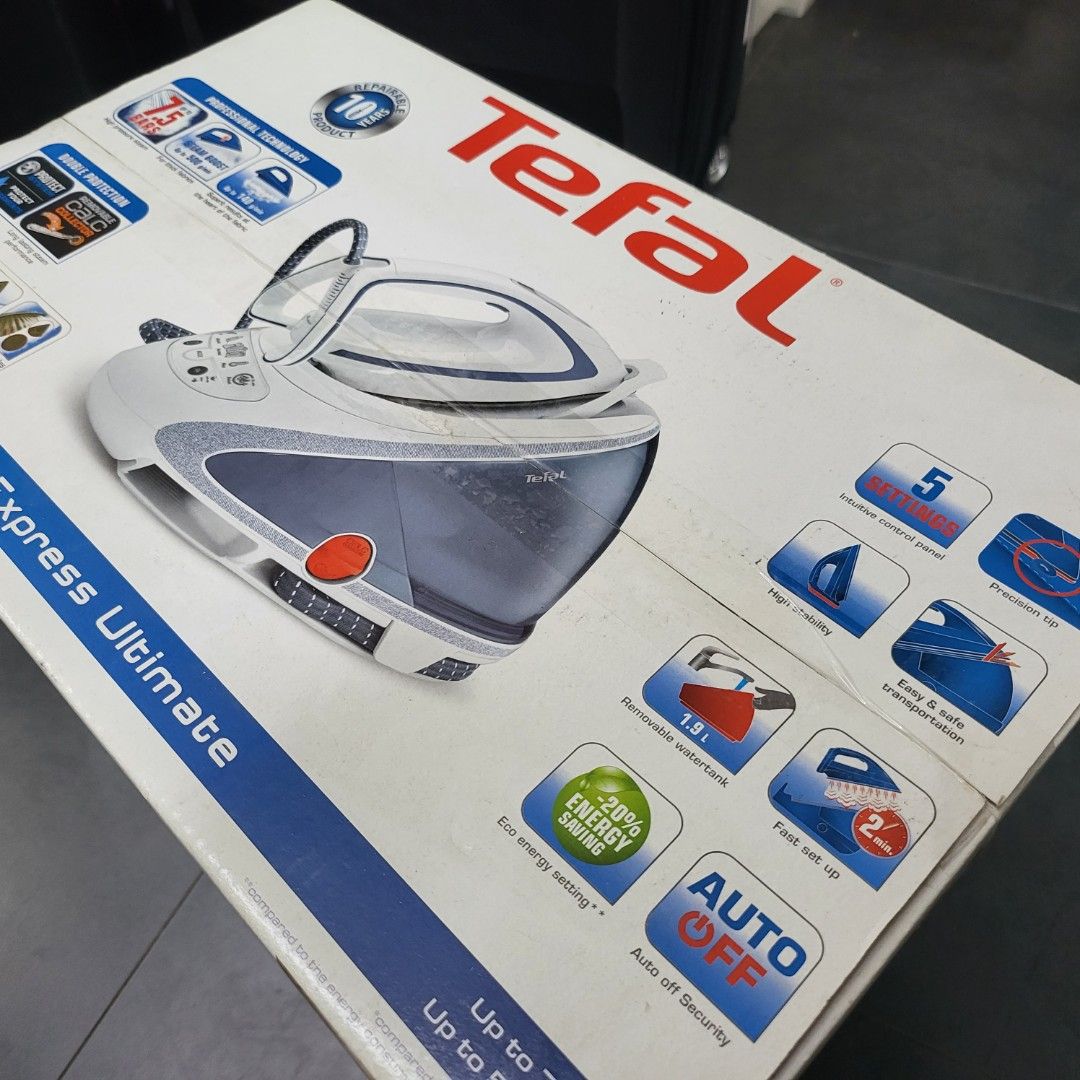 TEFAL Pro Express Ultimate GV9563 2400W Steam Iron, TV & Home ...