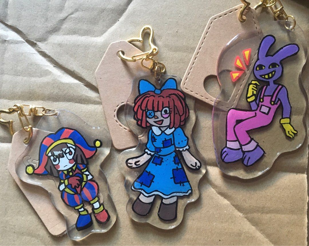 The Amazing Digital Circus Handmade and Fanmade Keychains, Hobbies ...