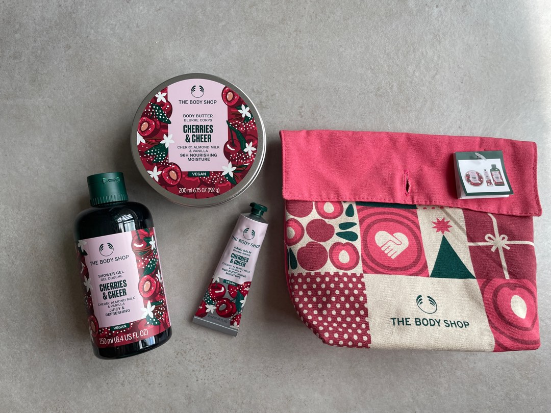 The Body Shop - Cherries & Cheer Essential Gift set, Beauty & Personal ...