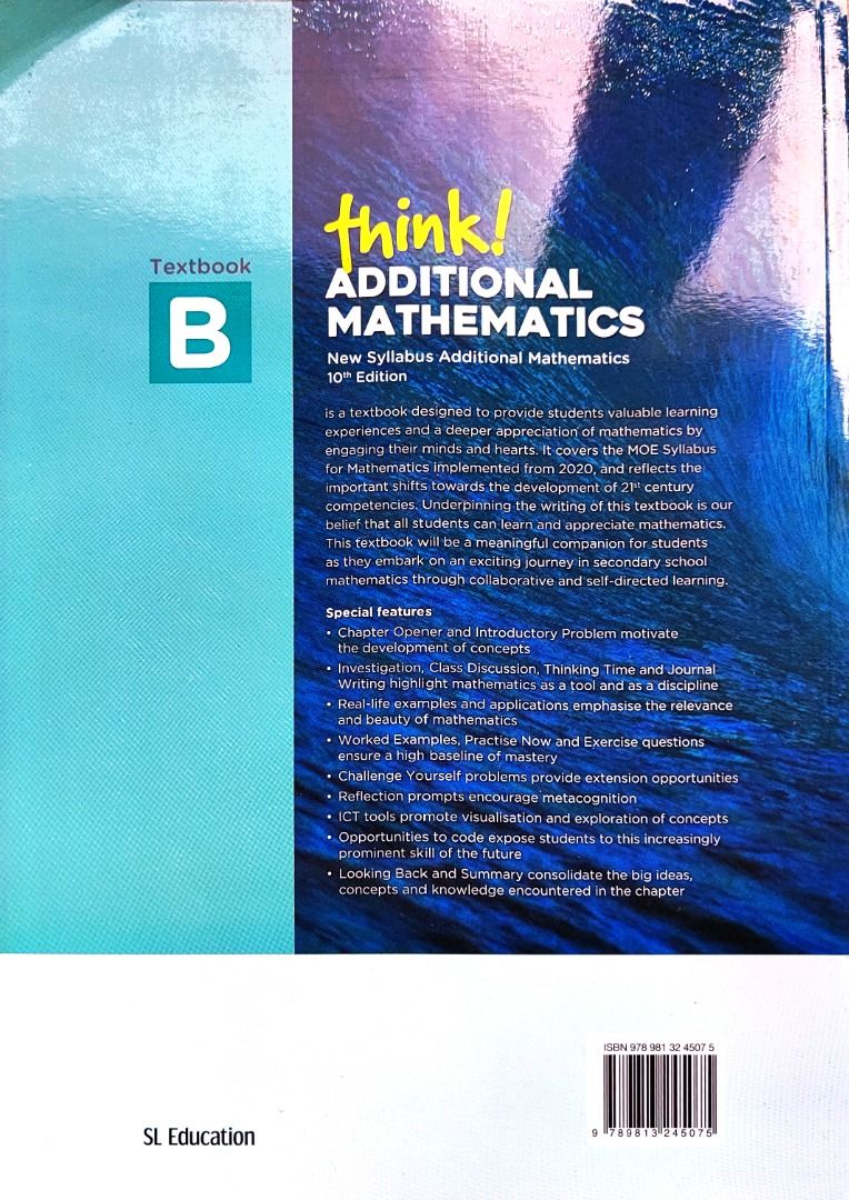 think! Additional Mathematics New Syllabus Additional Mathematics 10th ...