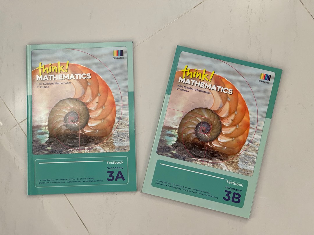 Think! Mathematics Textbook 3A & 3B. 8th Edition, Hobbies & Toys, Books ...