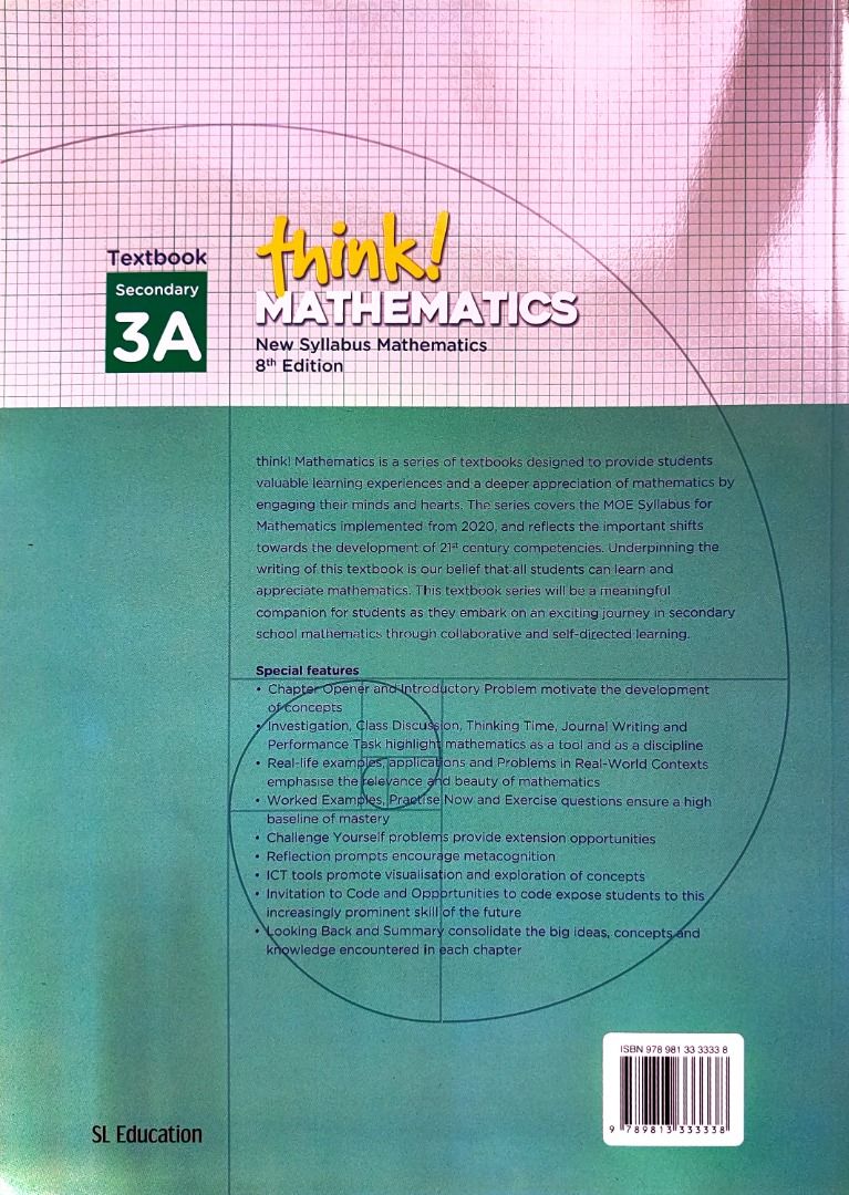 think! Mathematics New Syllabus Mathematics 8th Edition Textbook ...