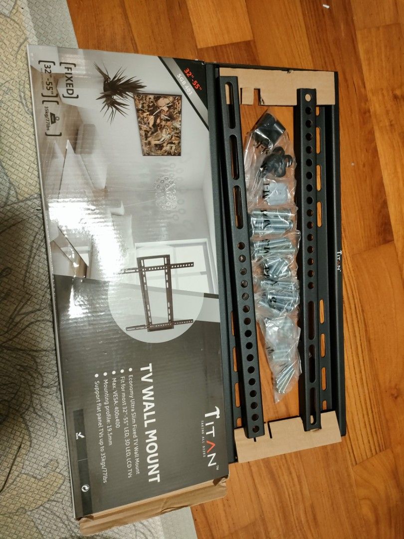 TITAN TV WALL MOUNT BRACKET(SLIM) 32"- 55"/35KG SGB401, TV & Home ...