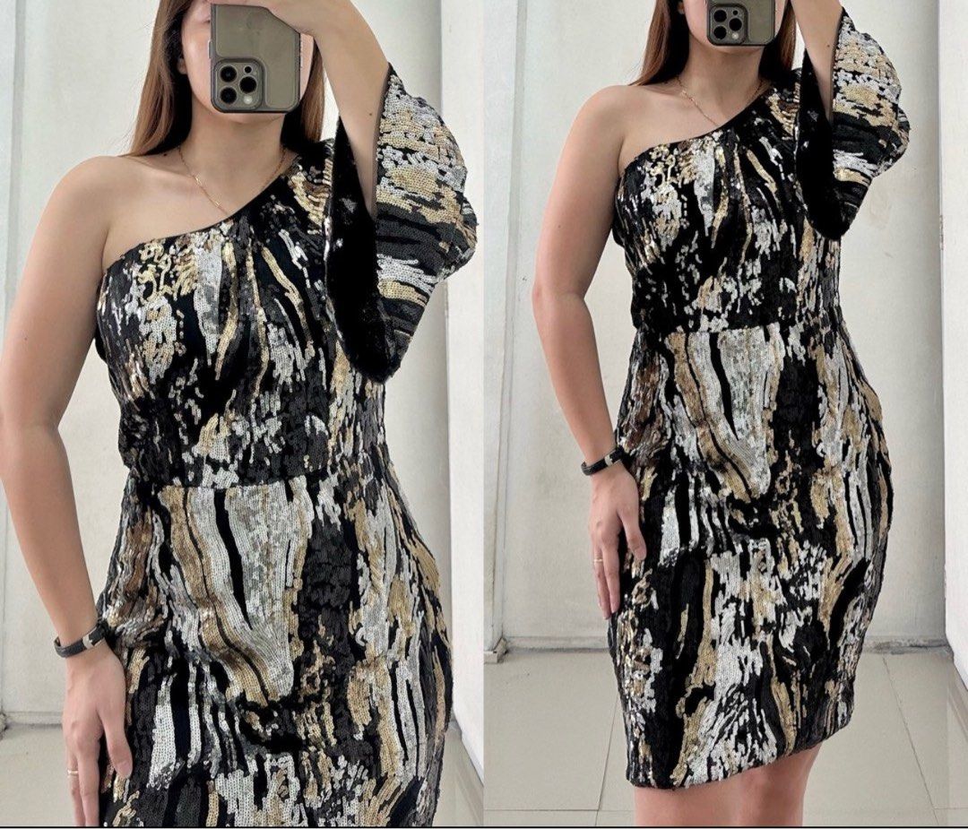 Venus cut One Shoulder evening Dress, Women's Fashion, Dresses & Sets ...