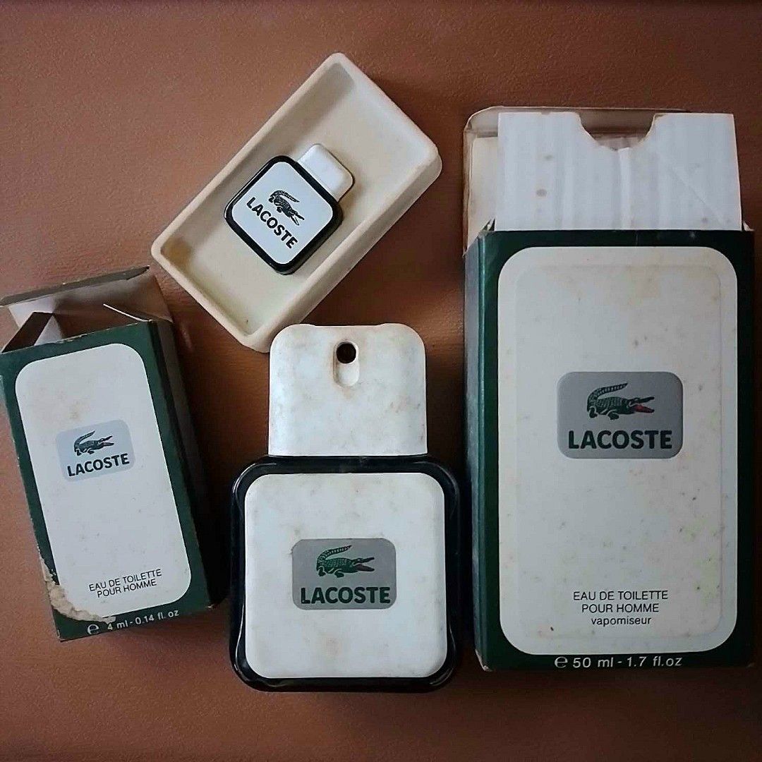 Vintage Lacoste Perfume Bottles #2024declutter, Beauty & Personal Care ...