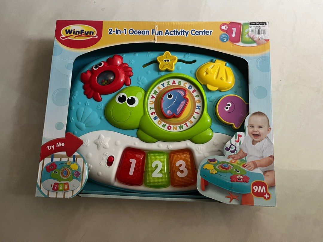 Winfun 2 in 1 Ocean Fun Baby Learning Activity Center, Babies & Kids ...