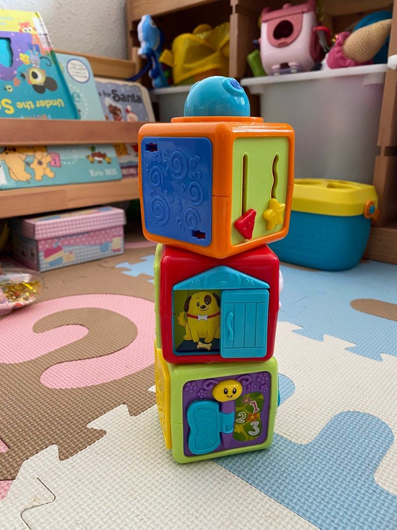 WINFUN Stack and Play Activity Block, Babies & Kids, Infant Playtime on Carousell