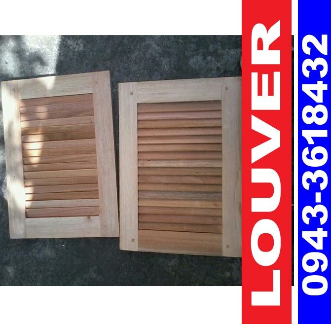 Wooden Louver Window or Louver Door, Furniture & Home Living, Security ...