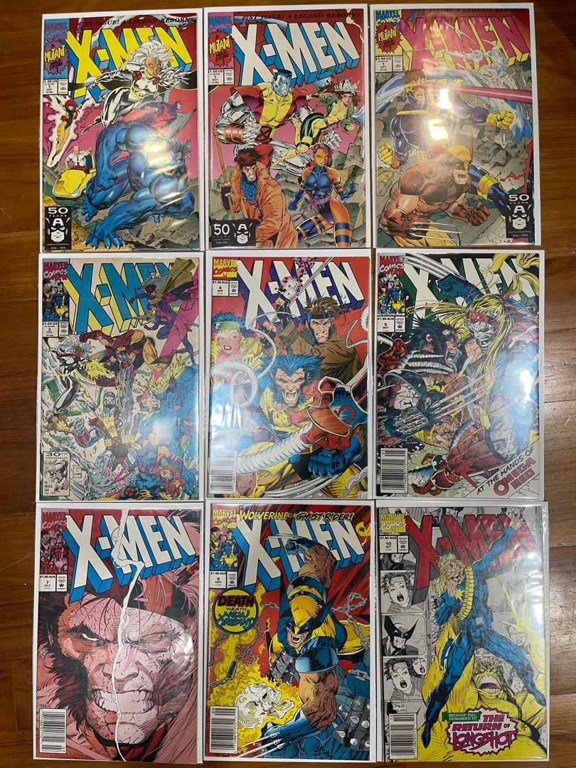 X-men Xmen comic lot (27 books!) 1992 Jim Lee 1st issue #1 to 34, 77 ...