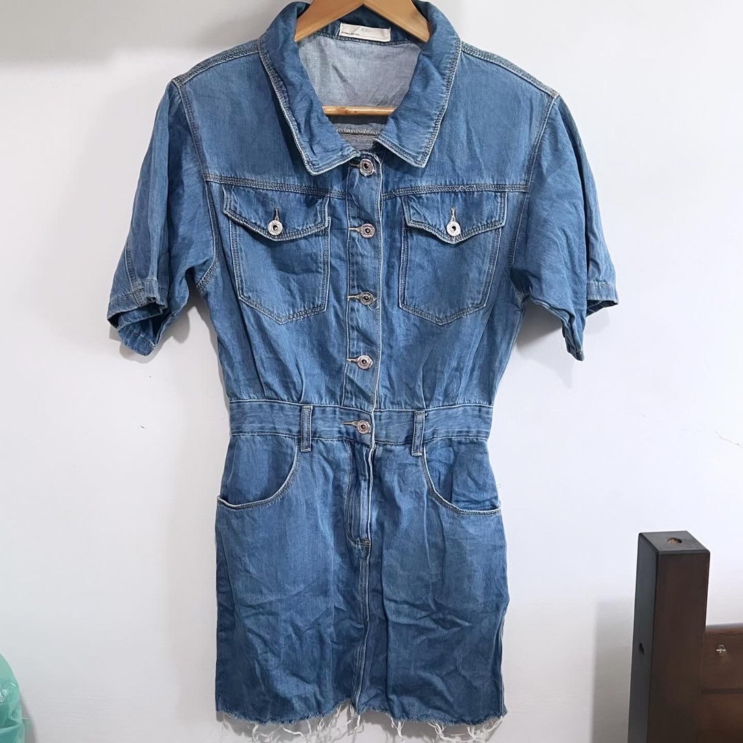 Y2K Denim Dress, Women's Fashion, Dresses & Sets, Dresses on Carousell