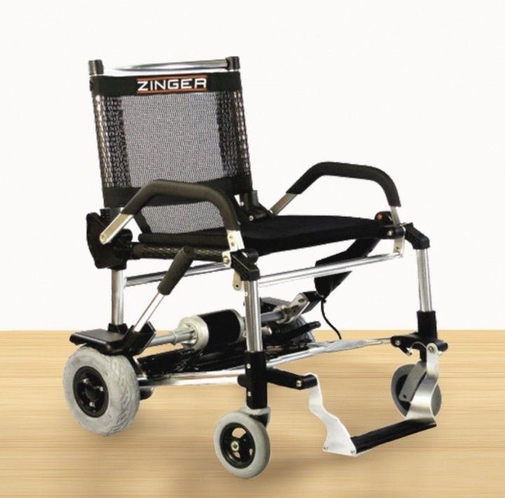 Zinger Electric Wheelchair (Foldable), Health & Nutrition, Assistive ...