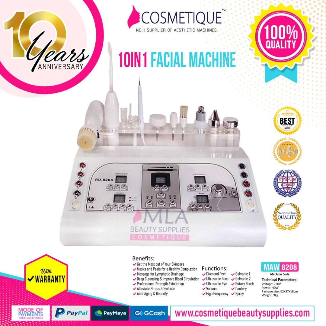 10 in 1 Multi Function Facial Machine, Beauty & Personal Care, Face ...