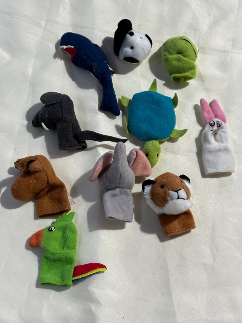 10 piece animal, finger, puppet set, Hobbies & Toys, Toys & Games on ...