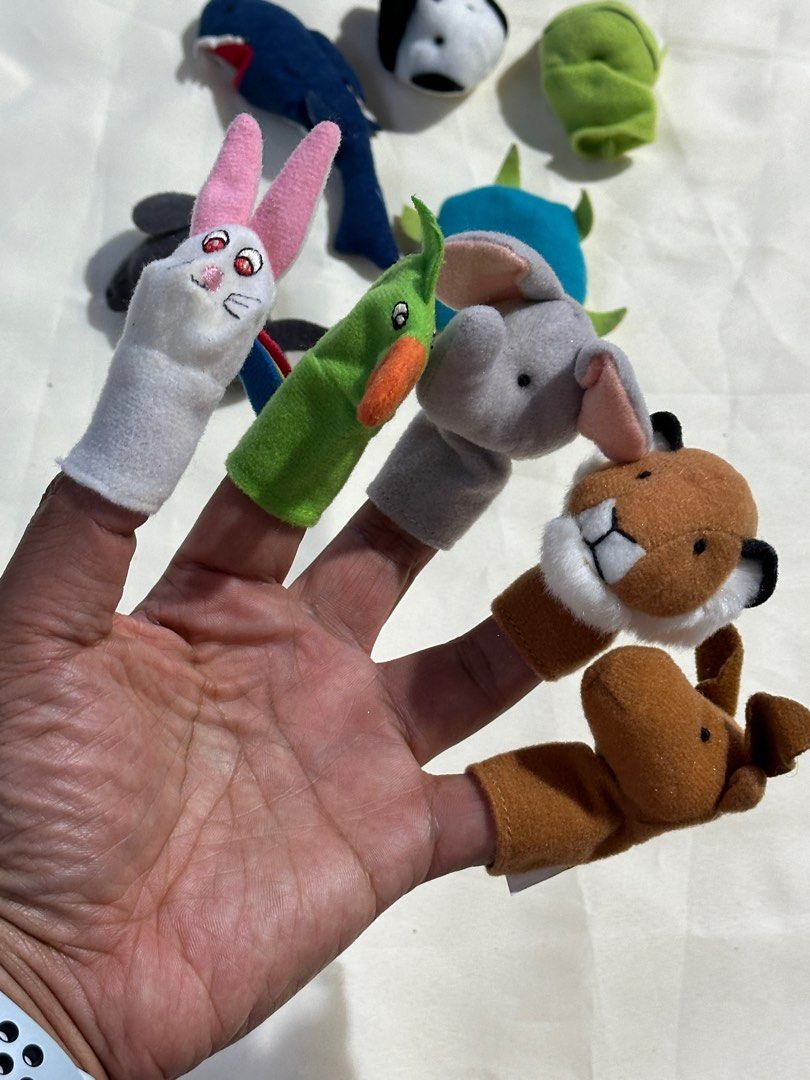 10 piece animal, finger, puppet set, Hobbies & Toys, Toys & Games on ...