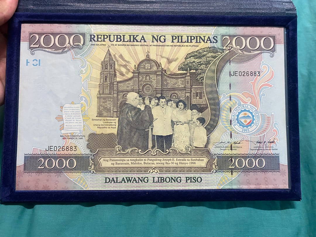 2,000-Peso Centennial Banknote, Hobbies & Toys, Memorabilia ...