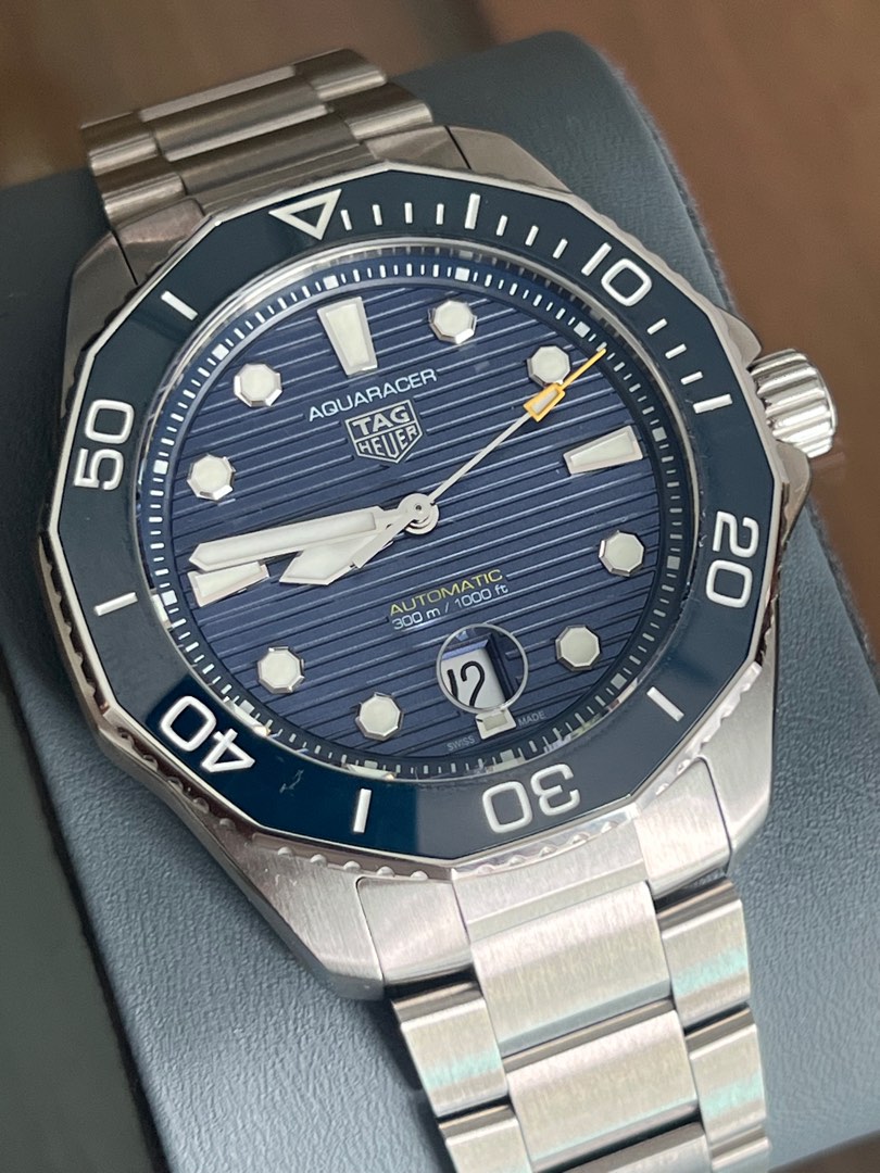 2023 TAG HEUER AQUARACER PROFESSIONAL 300M AUTOMATIC BLUE DIAL WATCH ...