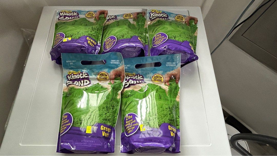 2 packets set Kinetic sand (+ foc 3 used packets), Hobbies & Toys ...