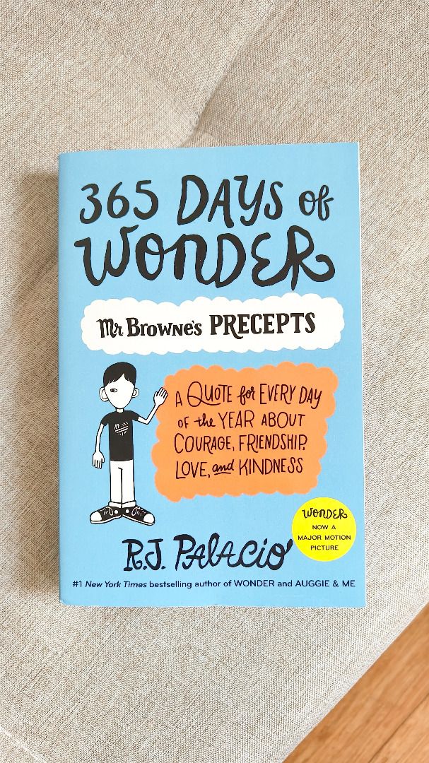 365 Days of Wonder. Mr Browne's Precepts by R.J. Palacio, 興趣及遊戲, 書本 ...