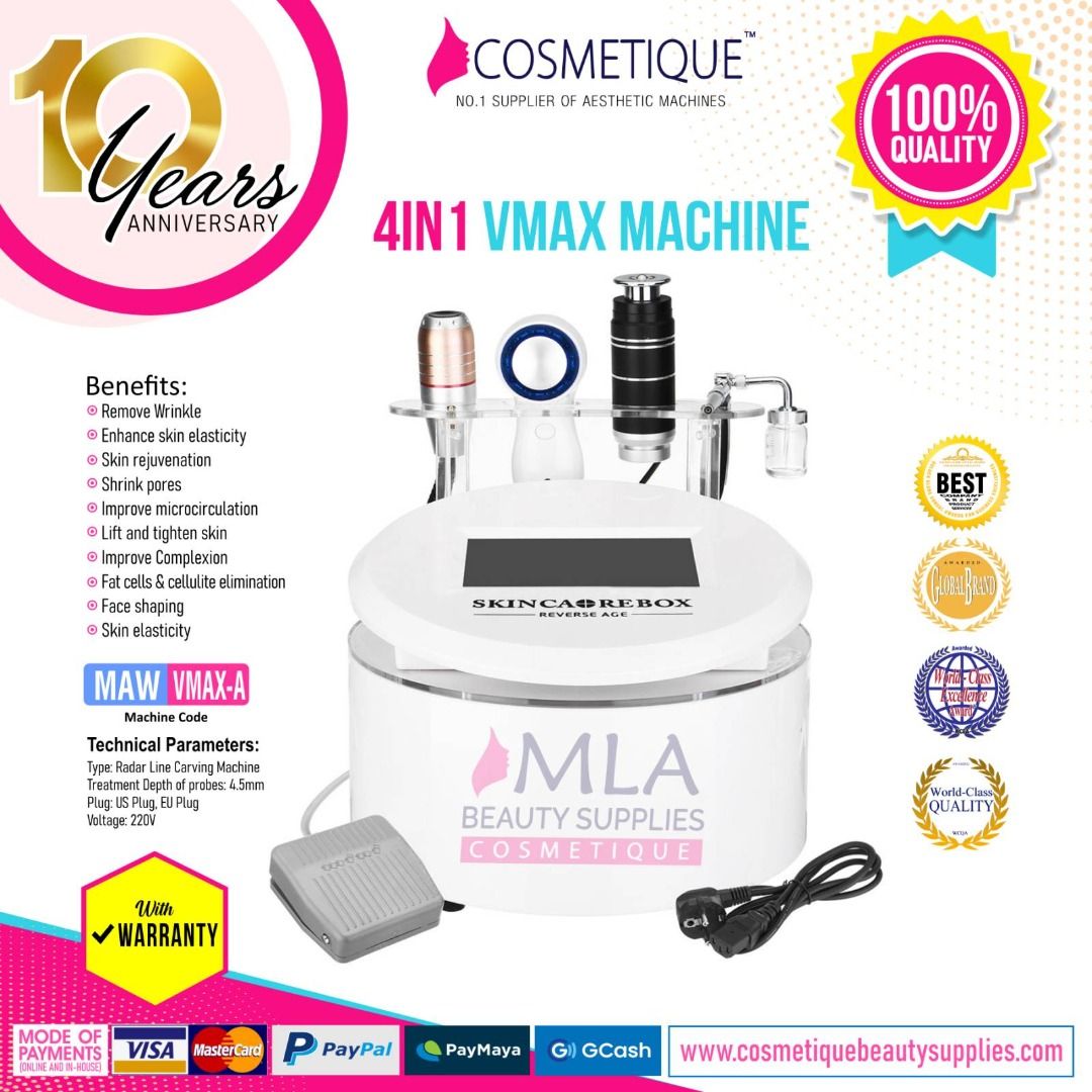 4 in 1 VMAX HIFU Facial Machine with Training and Warranty, Beauty ...