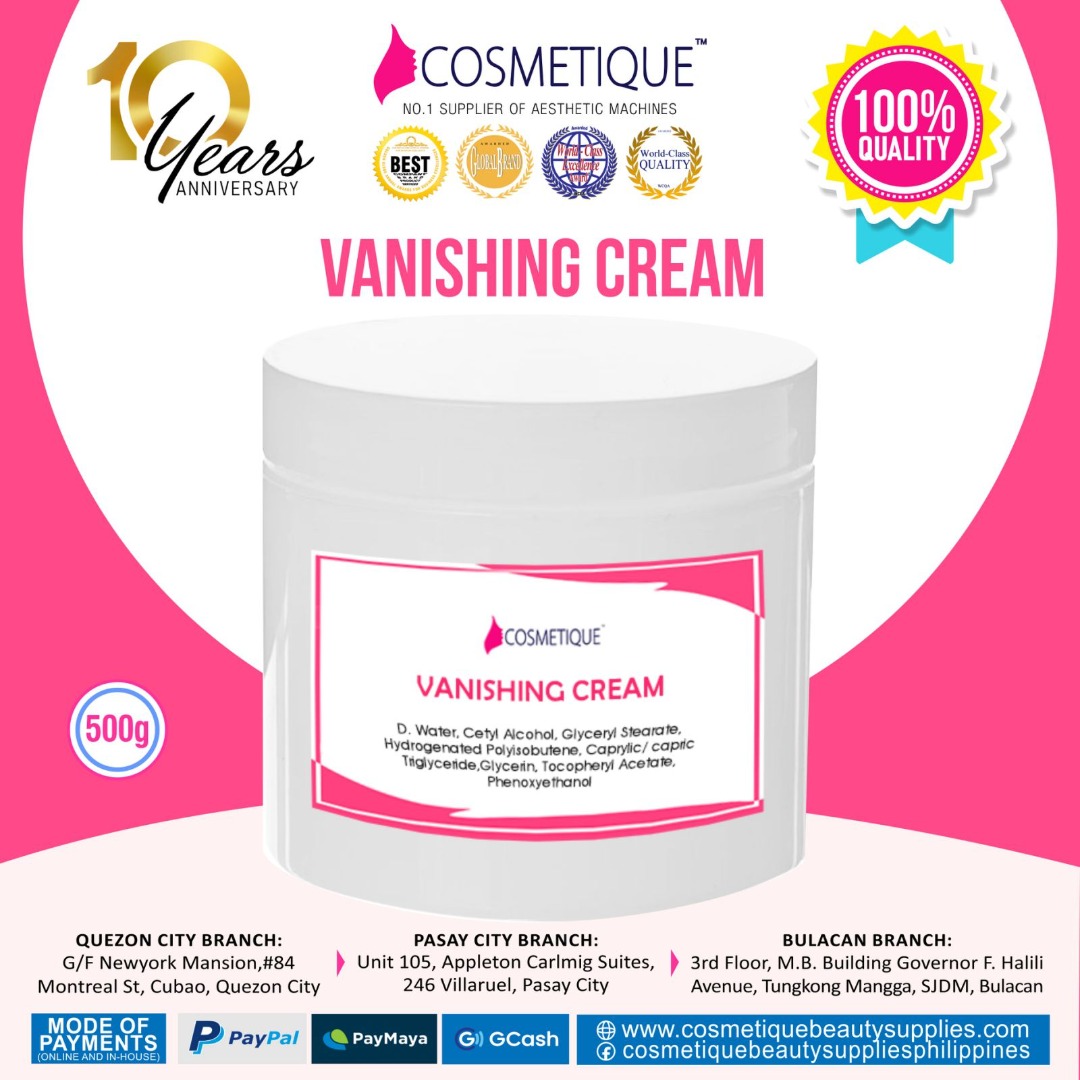 500g Vanishing Cream, Beauty & Personal Care, Face, Face Care on Carousell