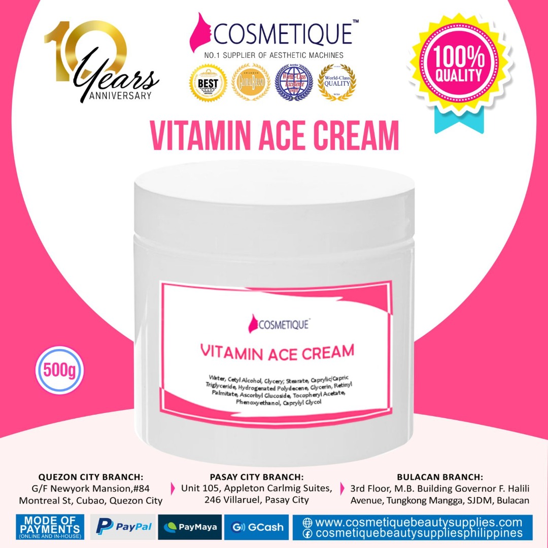 500g Vitamin ACE Cream, Beauty & Personal Care, Face, Face Care on ...