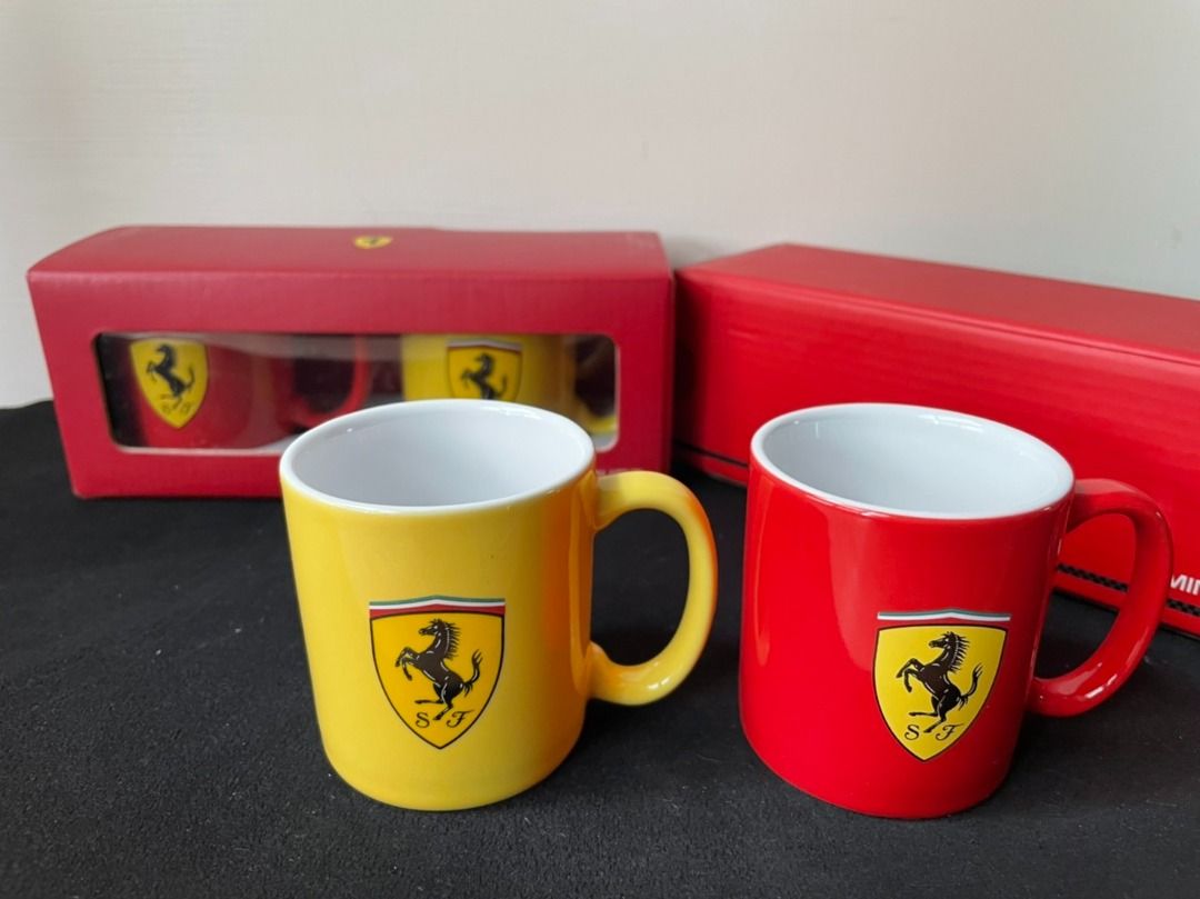 法拉利 Ferrari espresso 精品 馬克杯 咖啡 杯, 家具及居家用品, 廚具和餐具, 水杯、水壺在旋轉拍賣