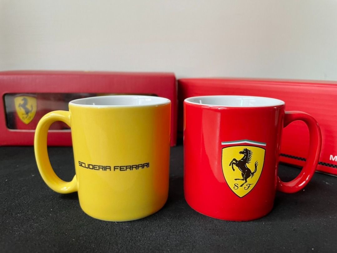 法拉利 Ferrari espresso 精品 馬克杯 咖啡 杯, 家具及居家用品, 廚具和餐具, 水杯、水壺在旋轉拍賣