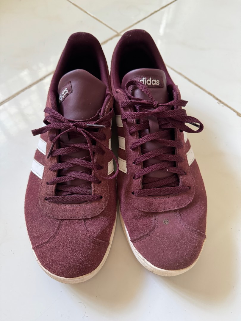 Adidas maroon, Men's Fashion, Footwear, Sneakers on Carousell