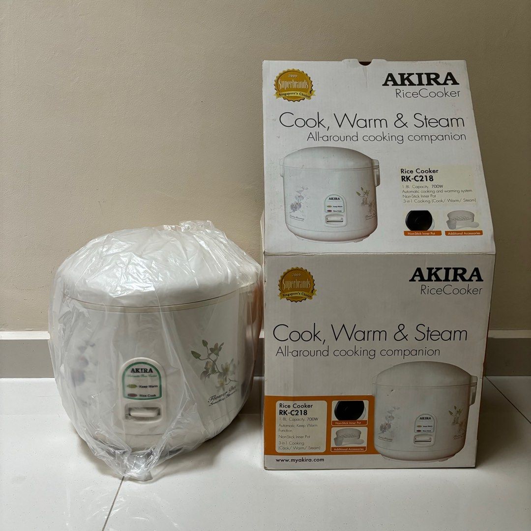 Akira Rice Cooker RK-C218 1.8L, TV & Home Appliances, Kitchen ...