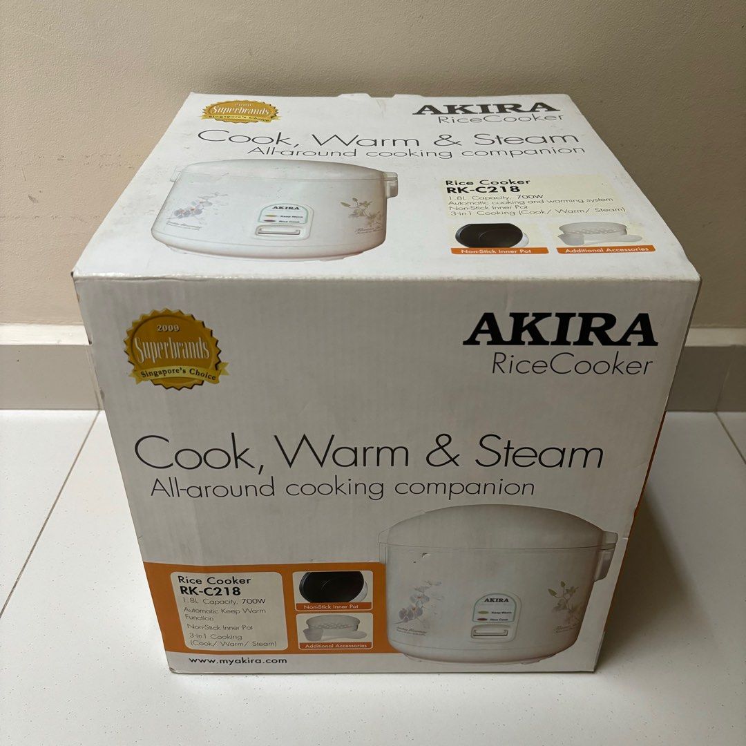 Akira Rice Cooker RK-C218 1.8L, TV & Home Appliances, Kitchen ...