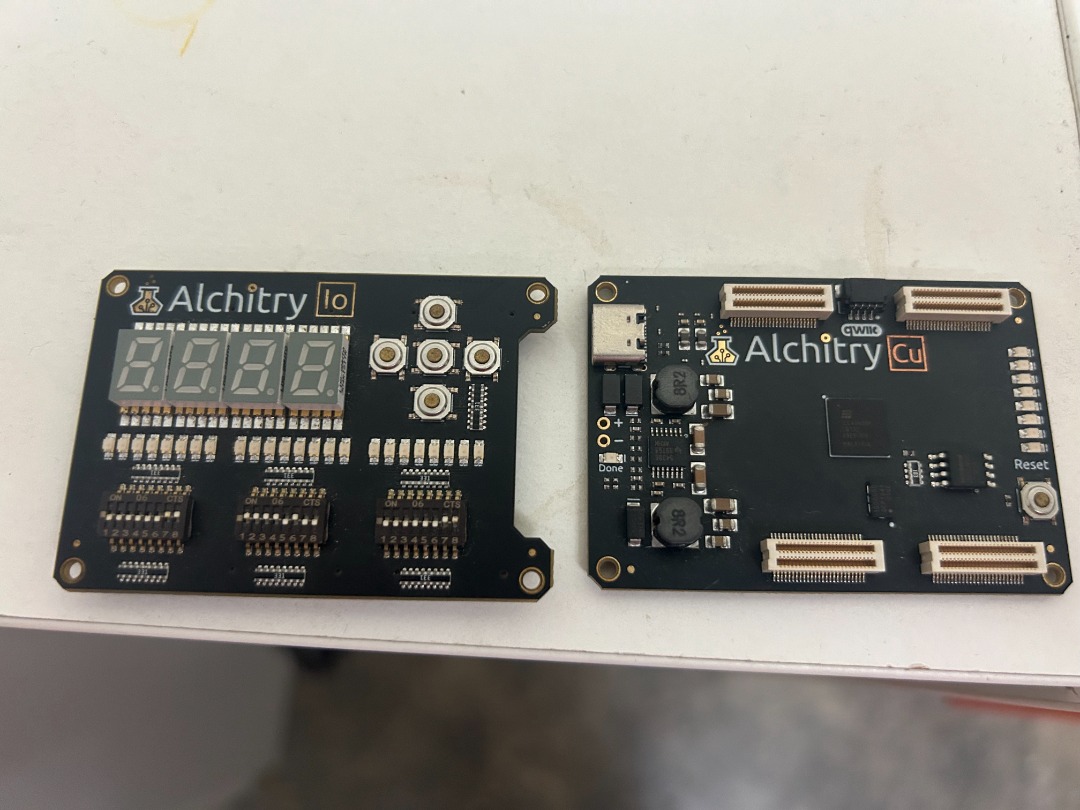 Alchitry Cu FPGA Dev Kit + Alchitry Io Element Board, Computers & Tech, Parts & Accessories ...