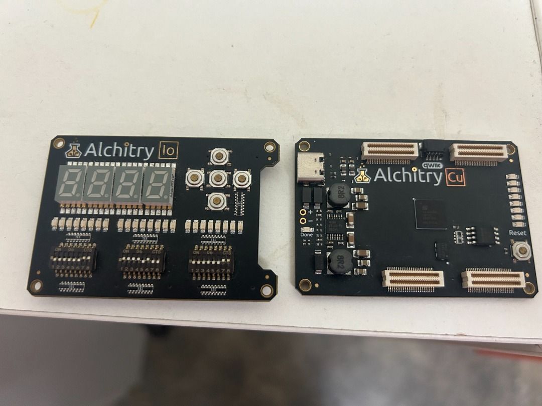 Alchitry Cu FPGA Dev Kit + Alchitry Io Element Board, Computers & Tech, Parts & Accessories ...