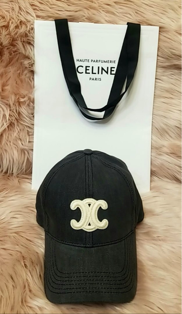 Authentic Celine Paris Denim Baseball Cap, Women's Fashion, Watches ...