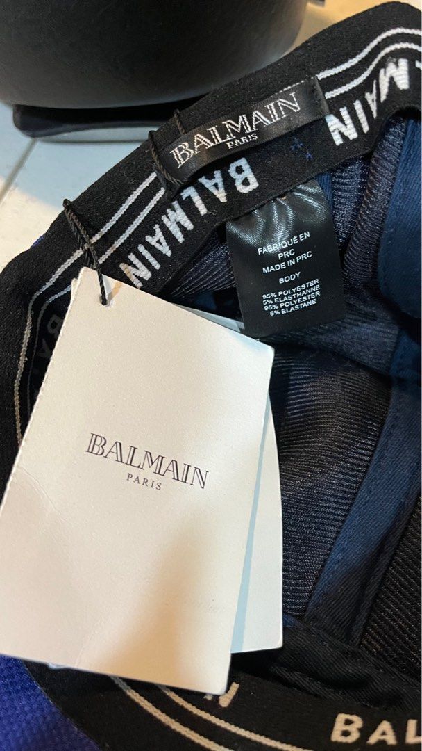 Balmain Five Panel Cap, Luxury, Accessories on Carousell